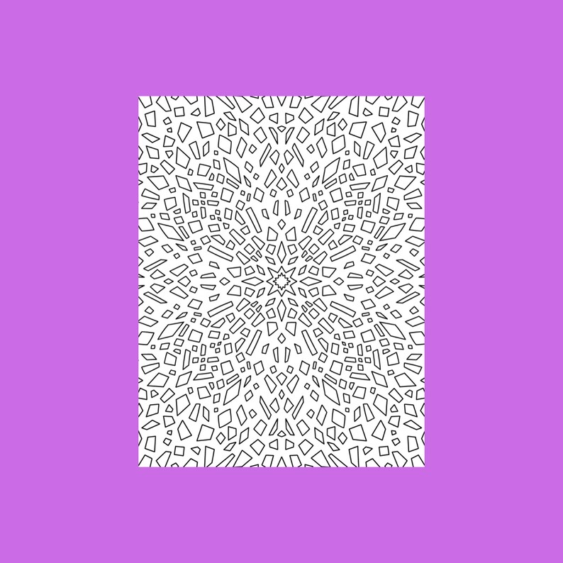 15 Symmetrical Intermediate Coloring Pages, Printable Coloring Sheet ...