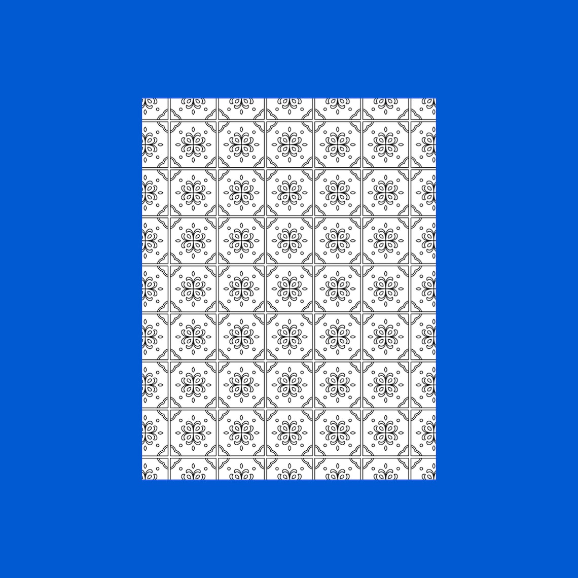 10 Advanced Italian Tile Coloring Pages, Premium Printable Coloring ...