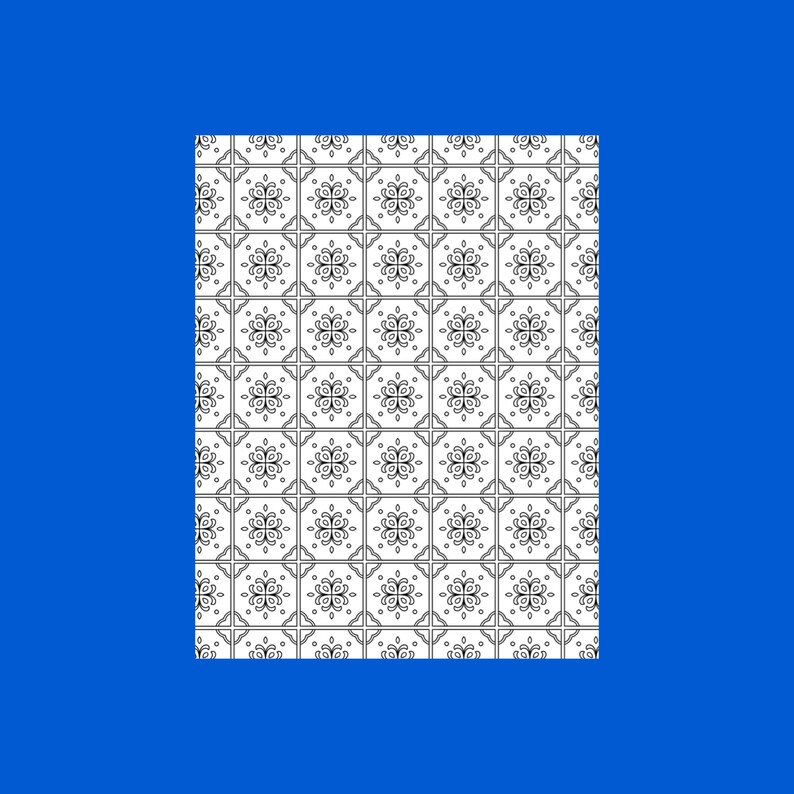 10 Advanced Italian Tile Coloring Pages, Premium Printable Coloring ...