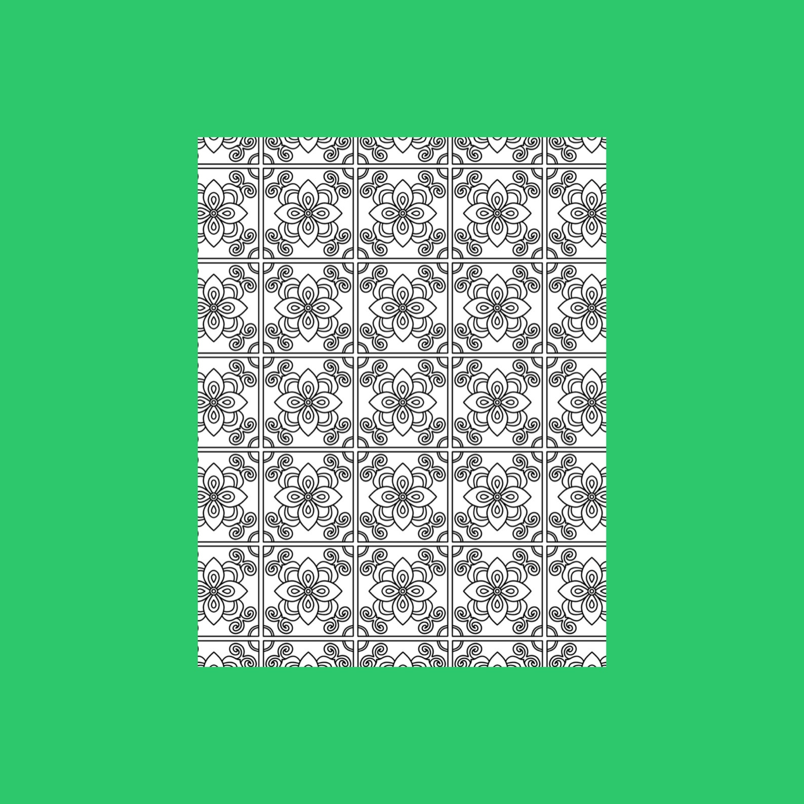 12 Mexican Tile Intermediate Coloring Pages, Premium Printable Coloring ...
