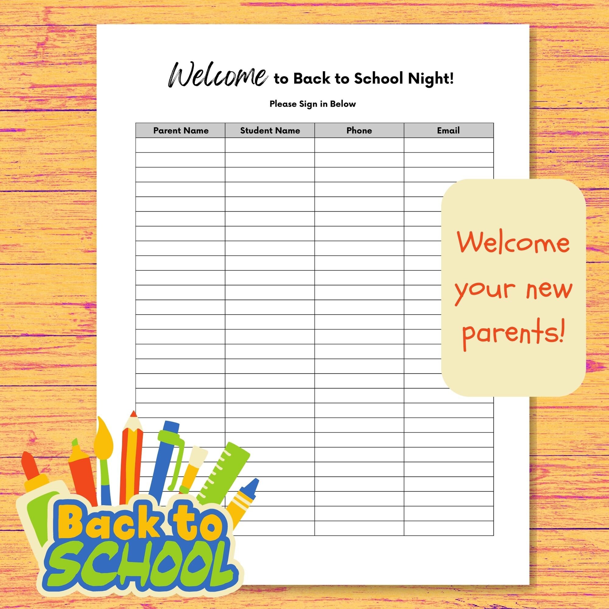 Back to School Forms Bundle for Teachers, Classroom Organization ...
