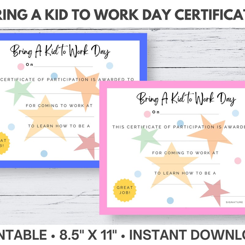 Bring Your Child to Work Day - Etsy