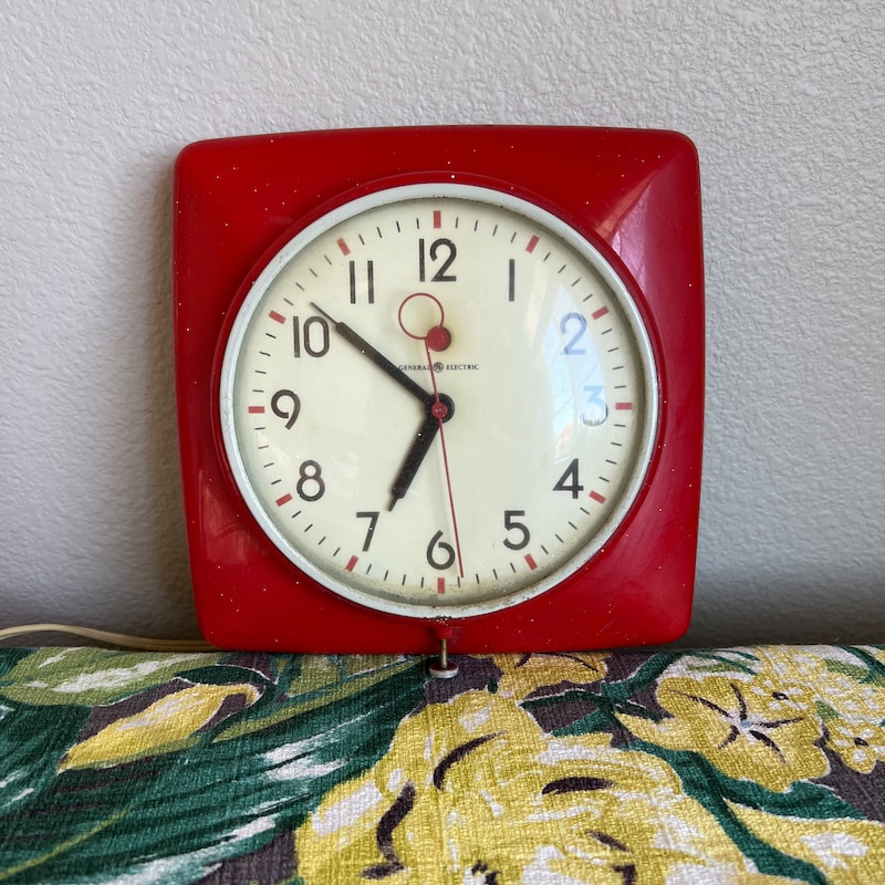 Retro Kitchen Clock - Etsy