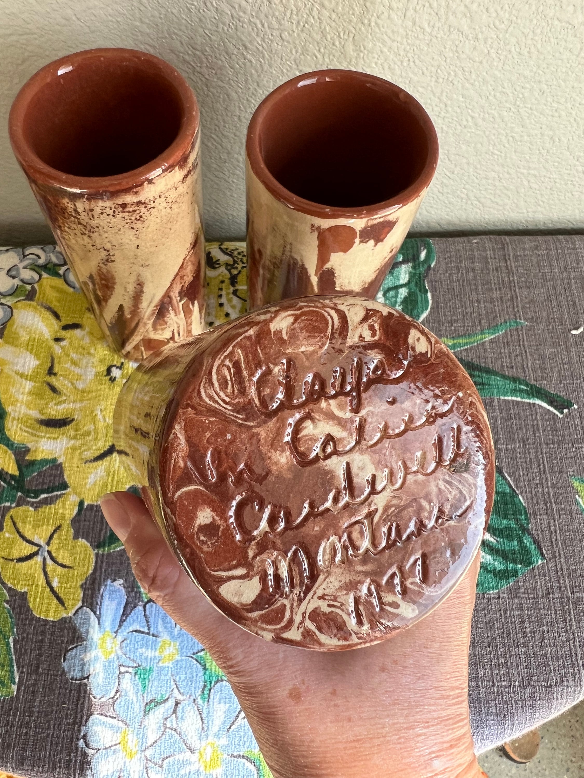 Vintage Clays in Calico Tall Tumbler Montana 1977 (set of Two) - Etsy