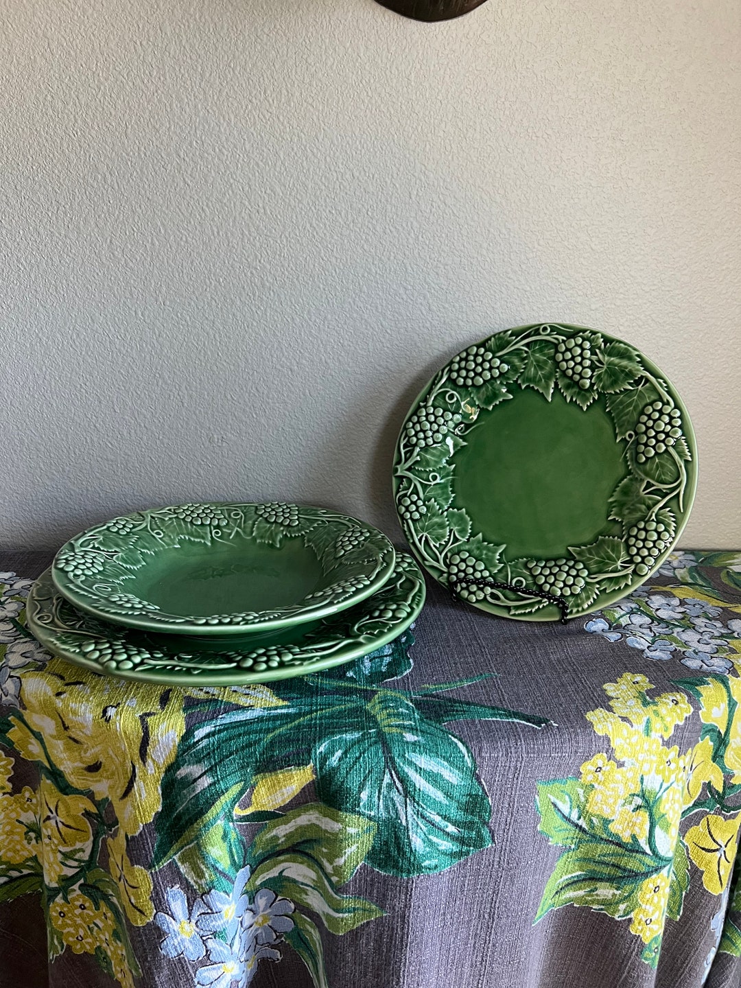 Bordallo Pinheiro Portugal Grape Majolica Dinnerware - Etsy
