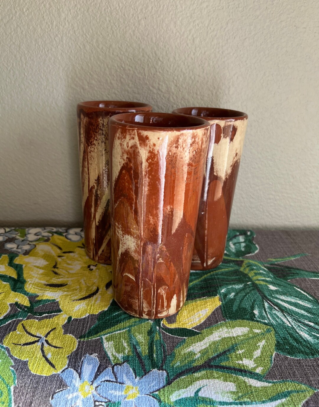 Vintage Clays in Calico Tall Tumbler Montana 1977 (set of Two) - Etsy