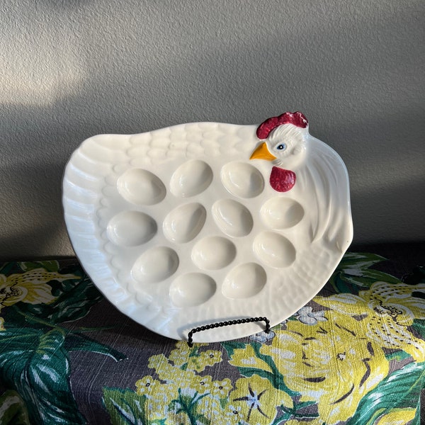 Ceramic Deviled Egg Plate - Etsy