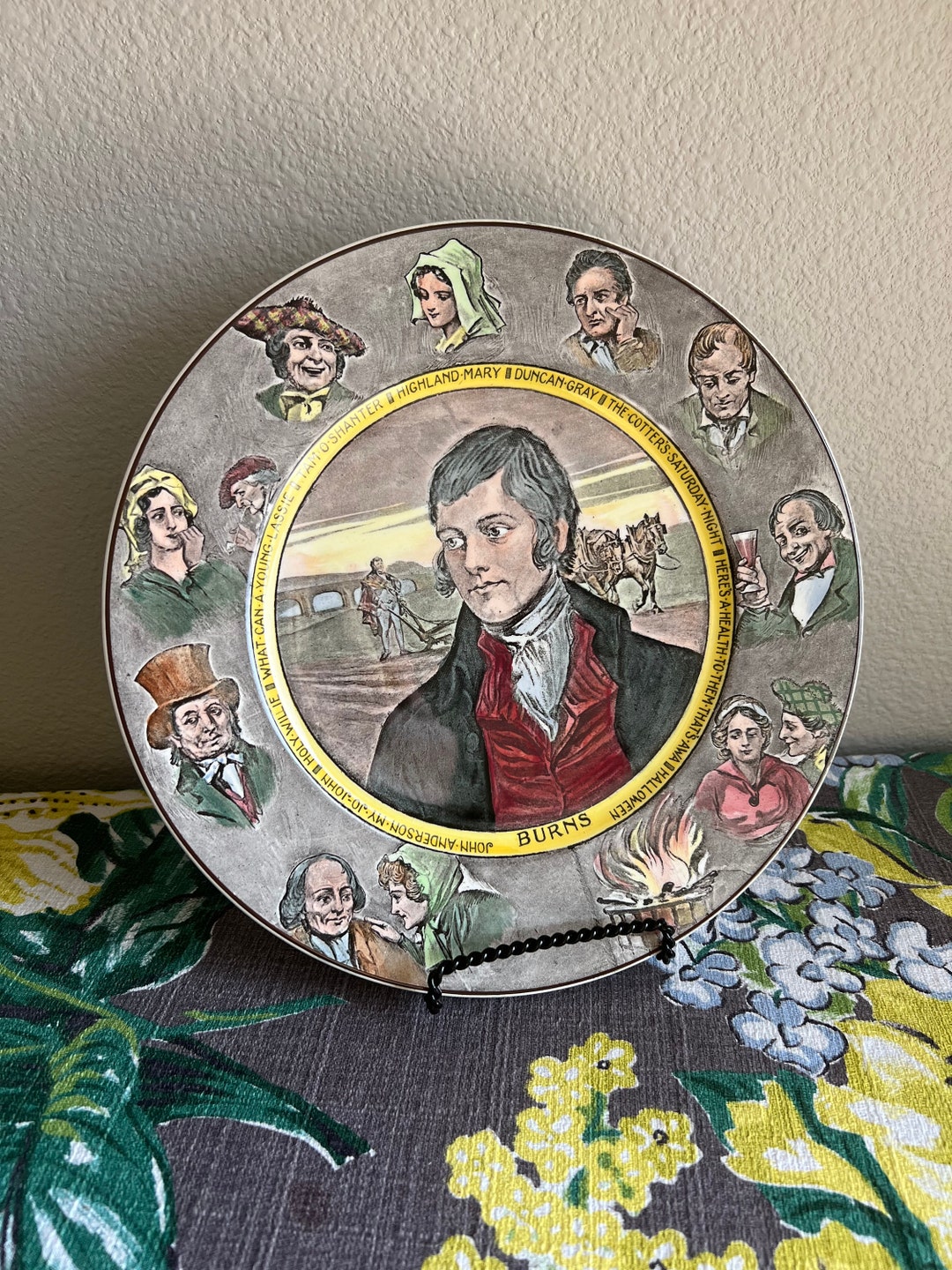 Robert Burns Royal Doulton Plate Vintage - Etsy
