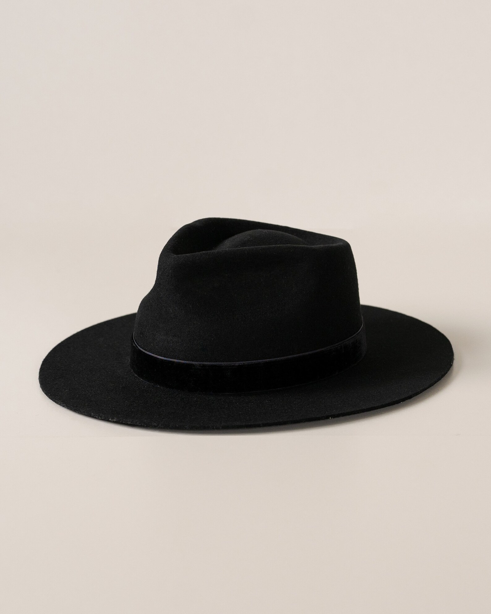 Black Fedora for Men, Wide Stiff Brim Hat, Summer, Autumn Head ...