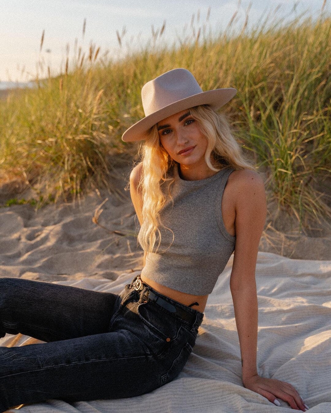 Grey Wide Stiff Upturned Brim Fedora, Stylish Headwear, Travel Hat for ...