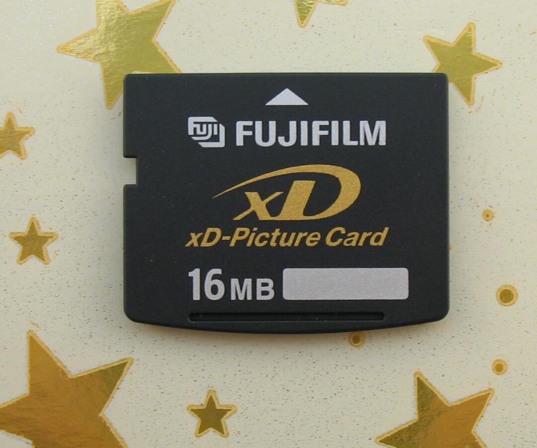 Genuine Vintage 16MB Fujifilm Xd Memory Card STANDARD TYPE for Fuji ...