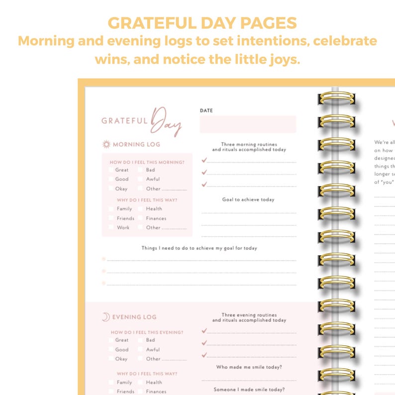 Gratitude & Reflection Journal 2026 | A5 Hardcover, 90 Day Undated ...