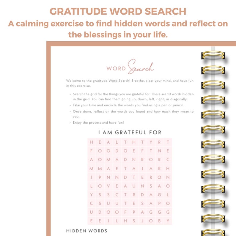 Gratitude & Reflection Journal 2026 | Daily Planner With Structured ...