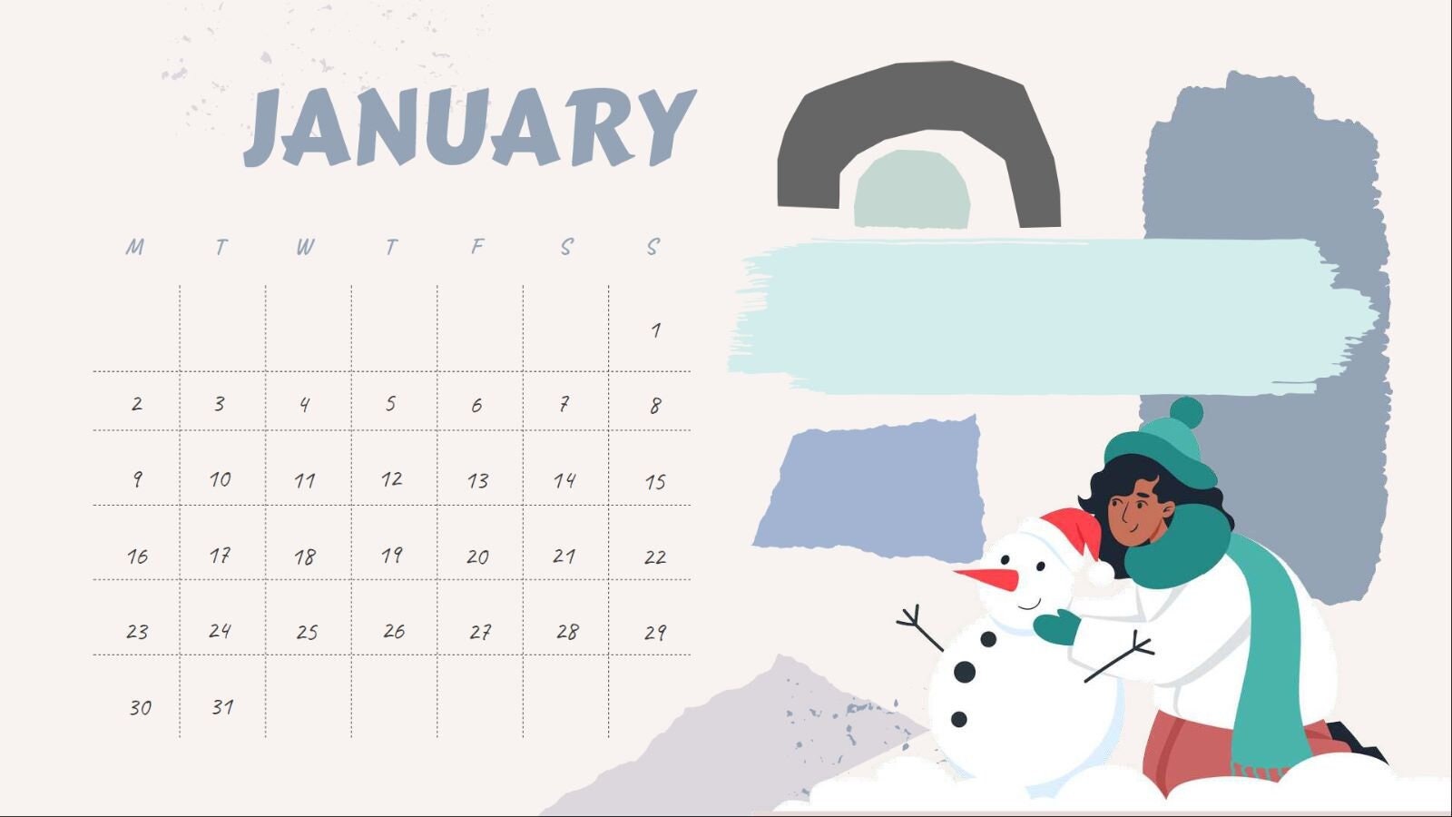 PRINTABLE 2023 CALENDAR - Icon Cartoon Style - Etsy