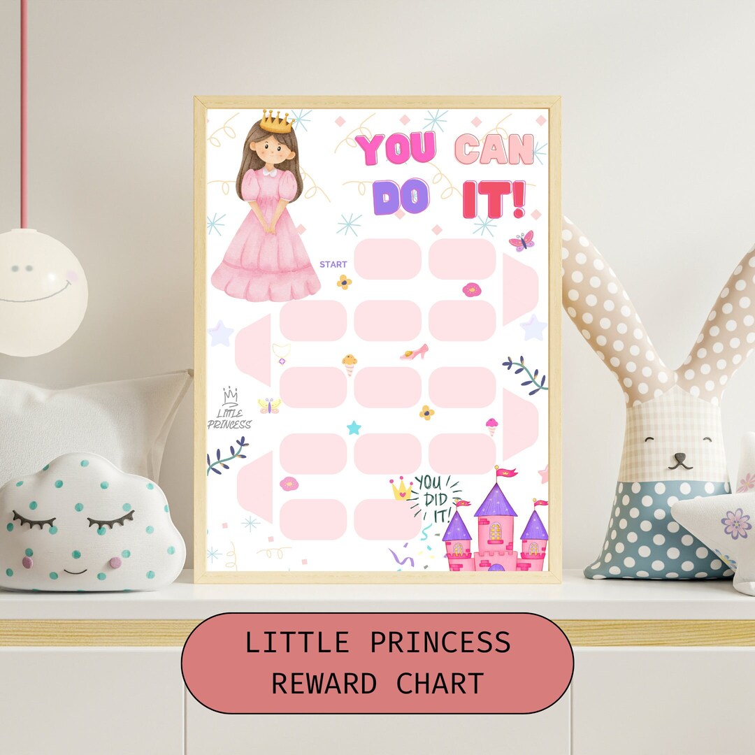 Printable Little Princess Reward Chart princess chart kids - Etsy.de