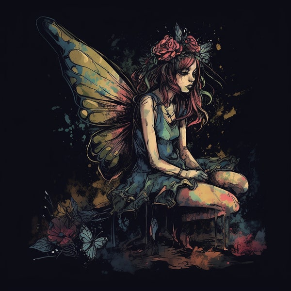 Fairy Grunge Art - Etsy