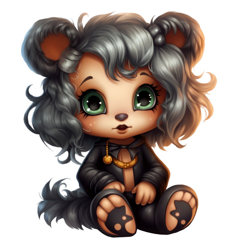 Bear Clipart Set of 5, Digital Png File, 300dpi 6000x6000 - Etsy