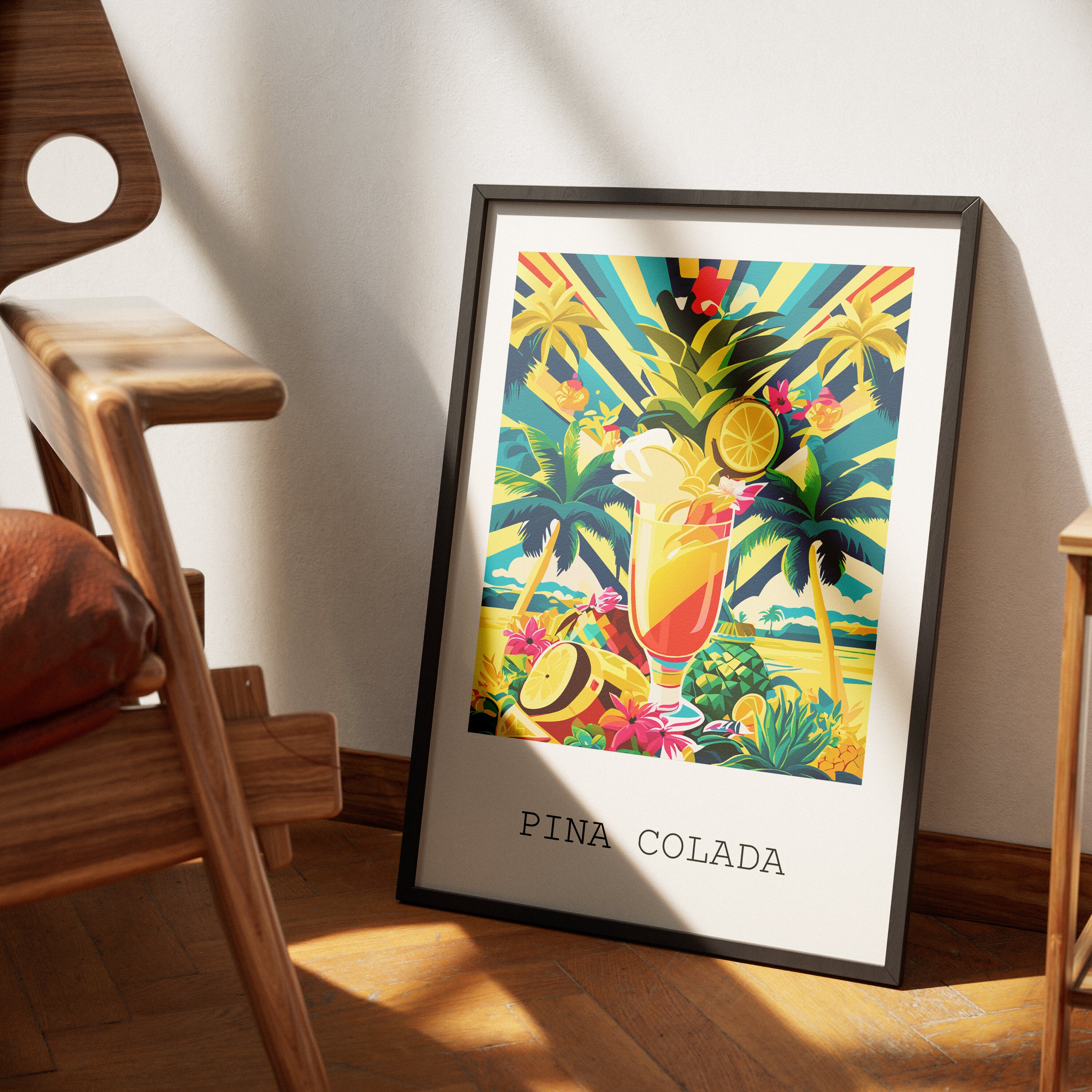 Pina Colada Cocktail Printable Poster 1 Pina Colada - Etsy