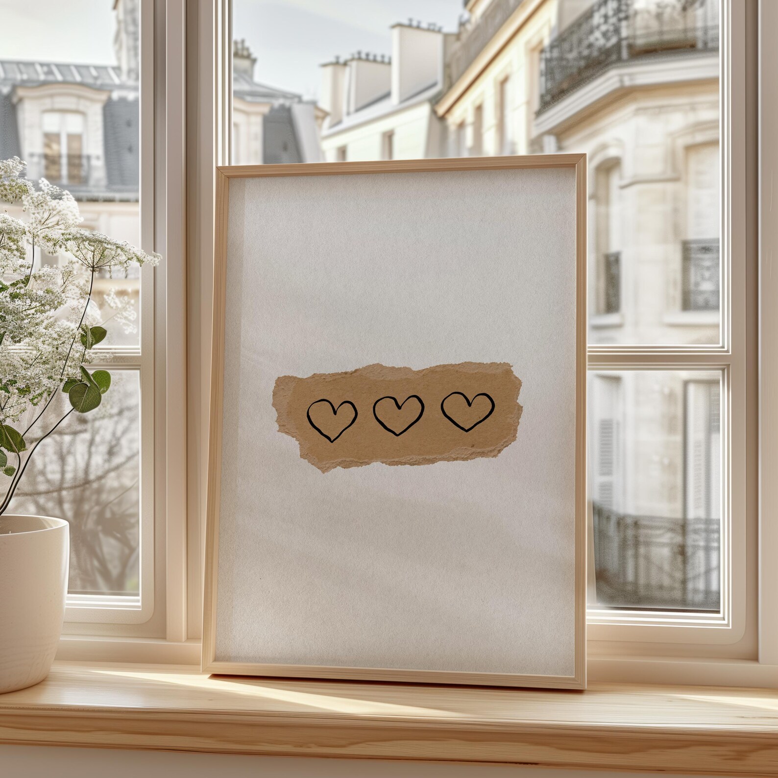 Minimalist Hearts Wall Art, Cute Love Sign Poster (digital Download) - Etsy