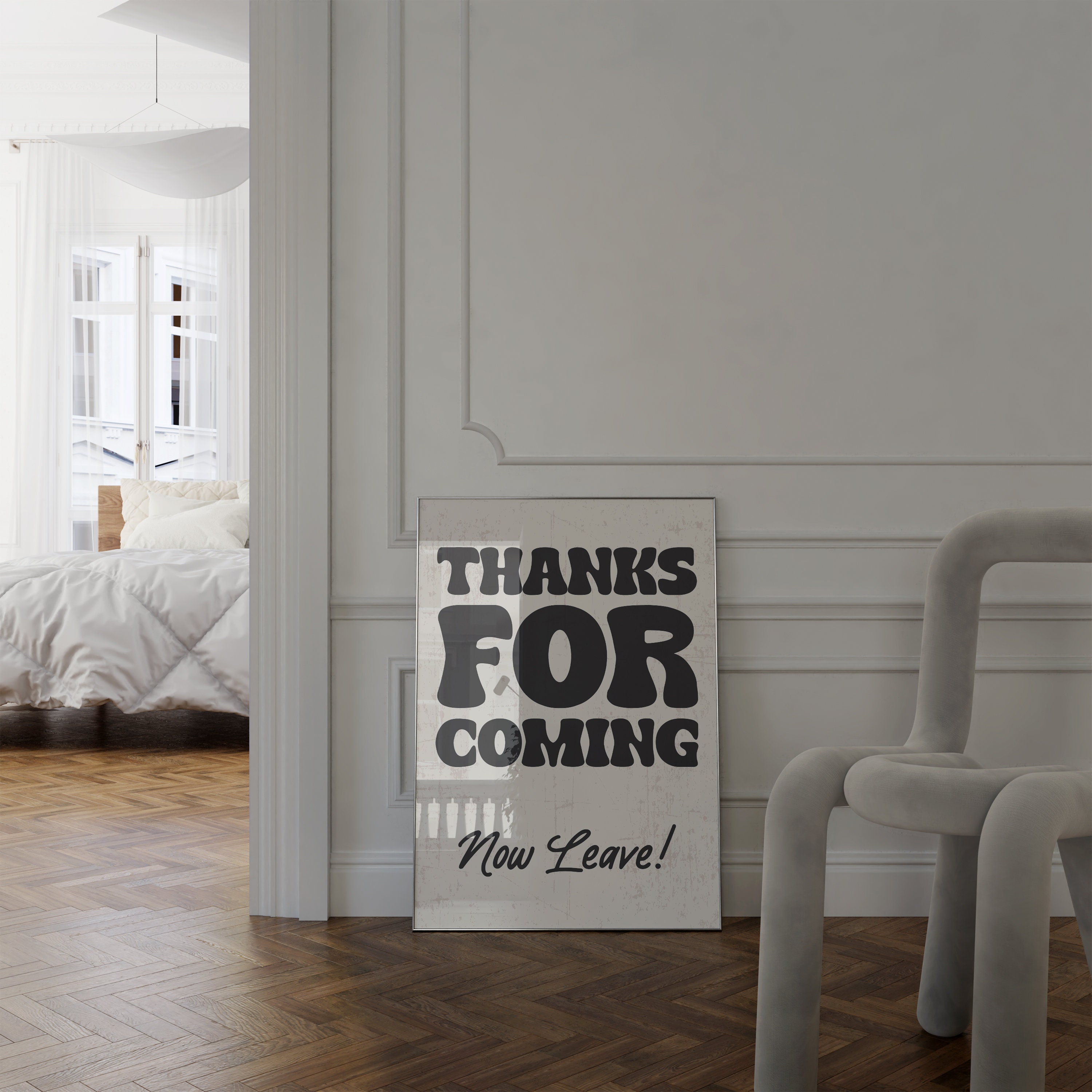 Thanks for Coming Now Leave Poster Funny Quotes Print - Etsy