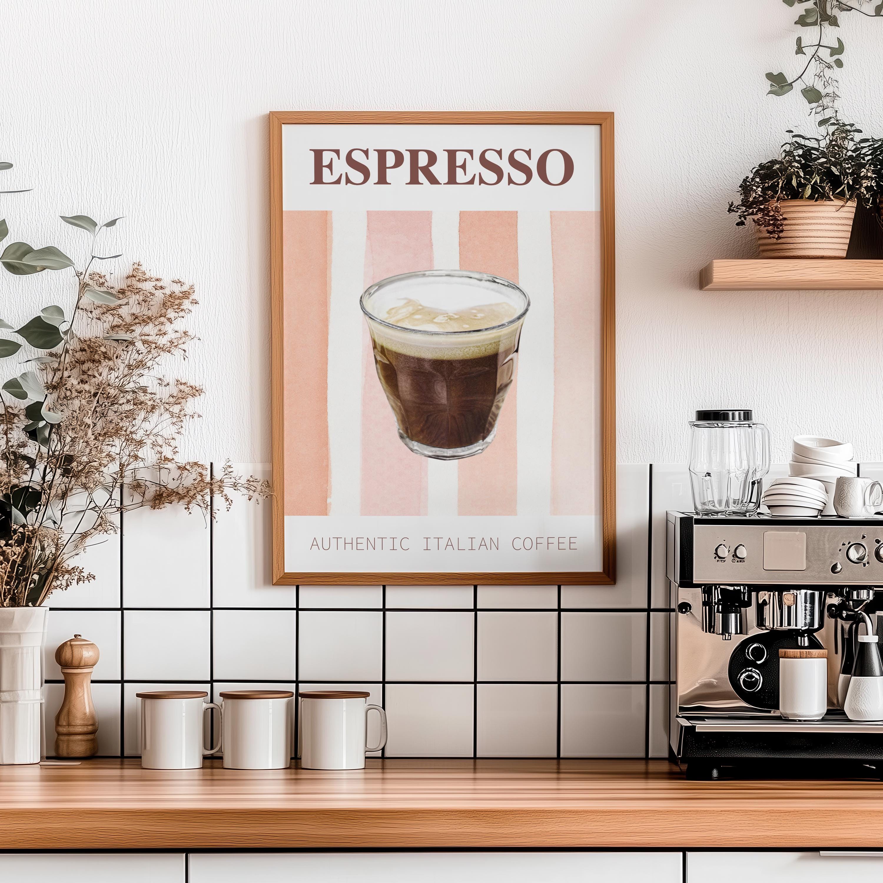 Espresso Coffee Print, Italian Kitchen Poster (digital Download) - Etsy