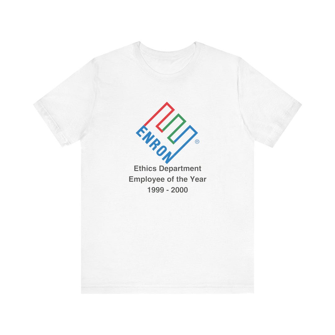 ENRON Employee of the Year Tee - Etsy