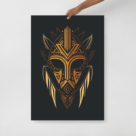 African Tribal Lion Mask
