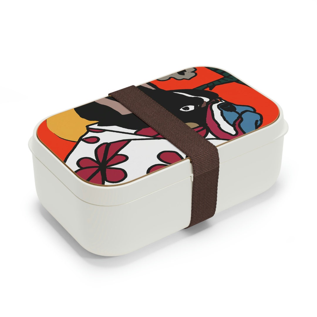 Bento Lunch Box: French Bulldog in Stylized Japanese Illustration, Gift ...