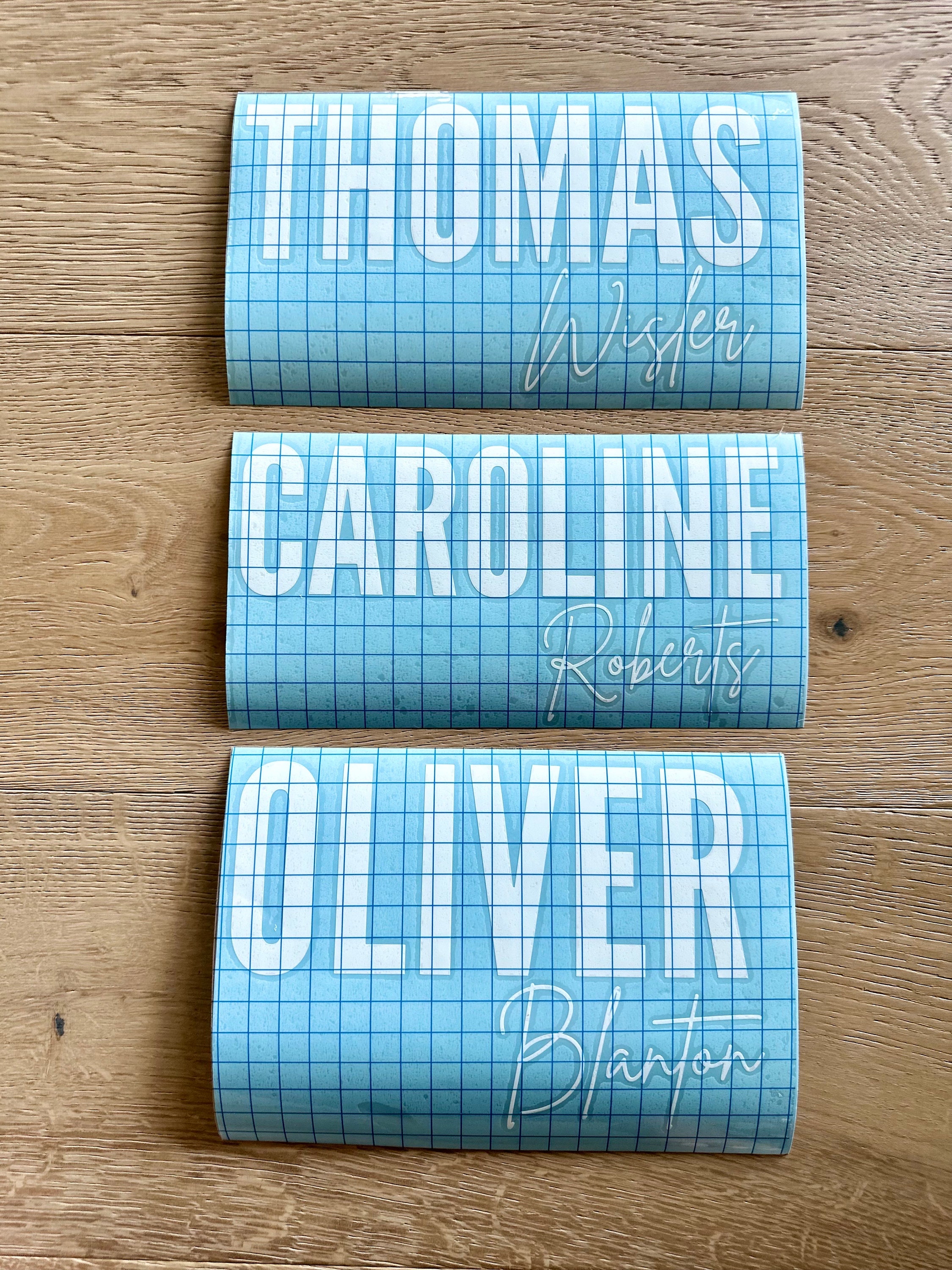 Milestone Tote Box Decal Only // Memory Box // Keepsake Box // School ...