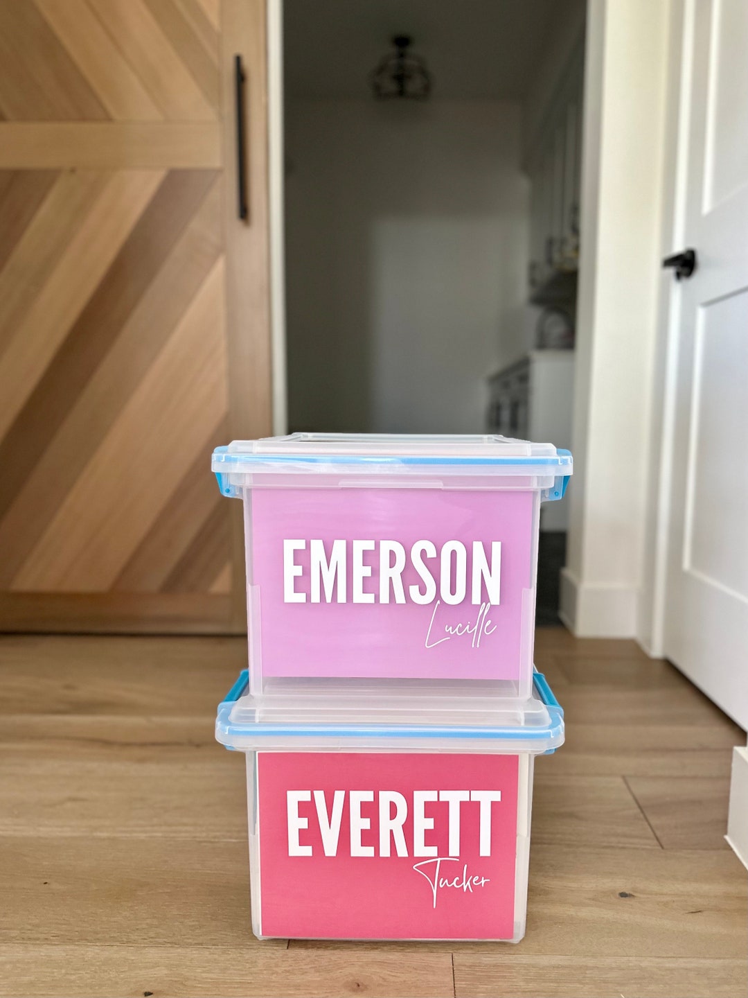 Personalized Memory Box - Decal Only // Milestone Box // Keepsake Box ...