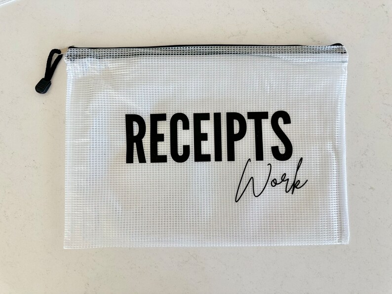 Receipt Organizer Pouch Set Receipt Holder Bags for Work and Medical ...
