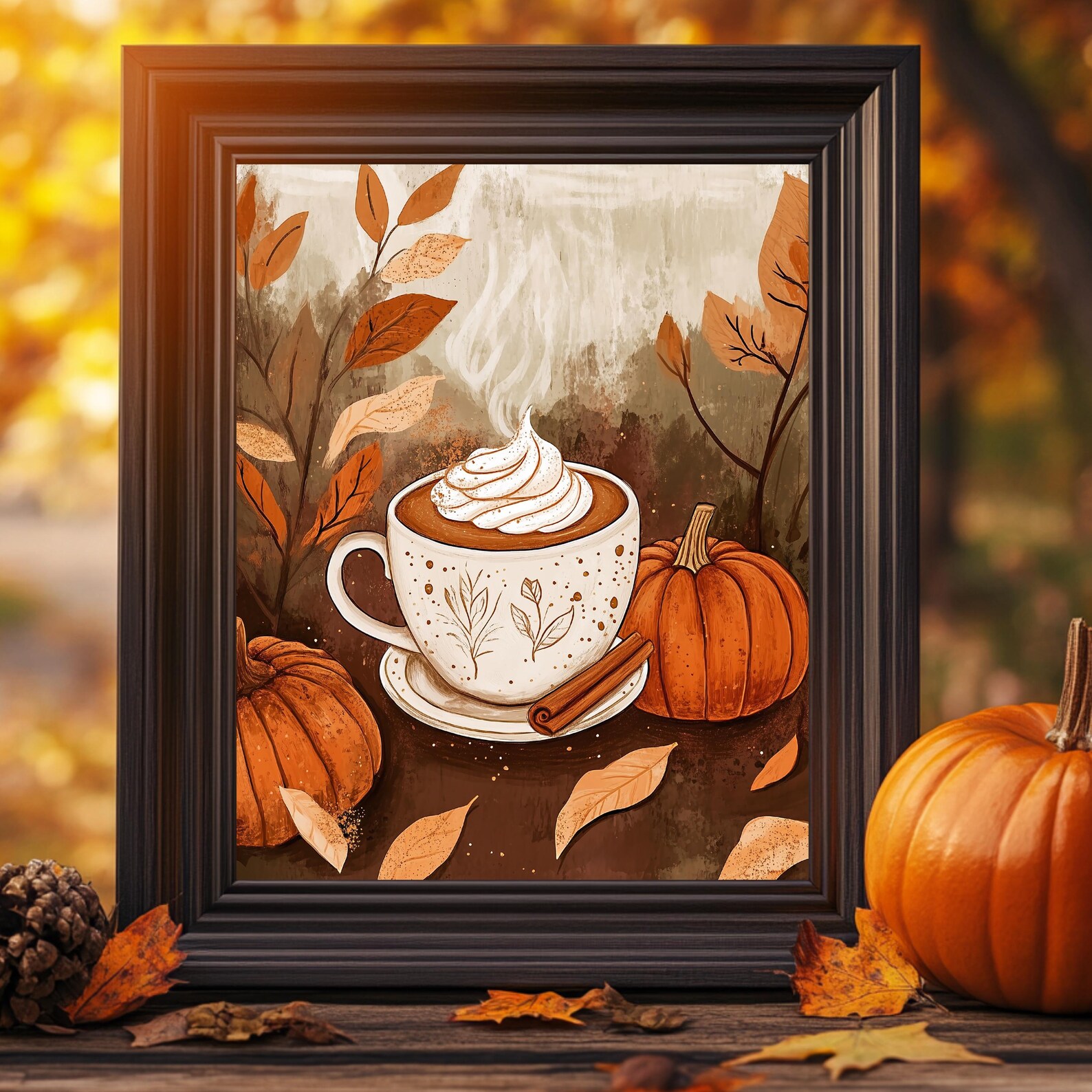 Boho Wall Art PSL | Digital Painting | Autumn Home Decor | Gallery Wall ...
