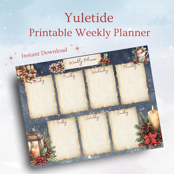 Autumn Witch Weekly Planner Digital Download Printable Planner Easy ...