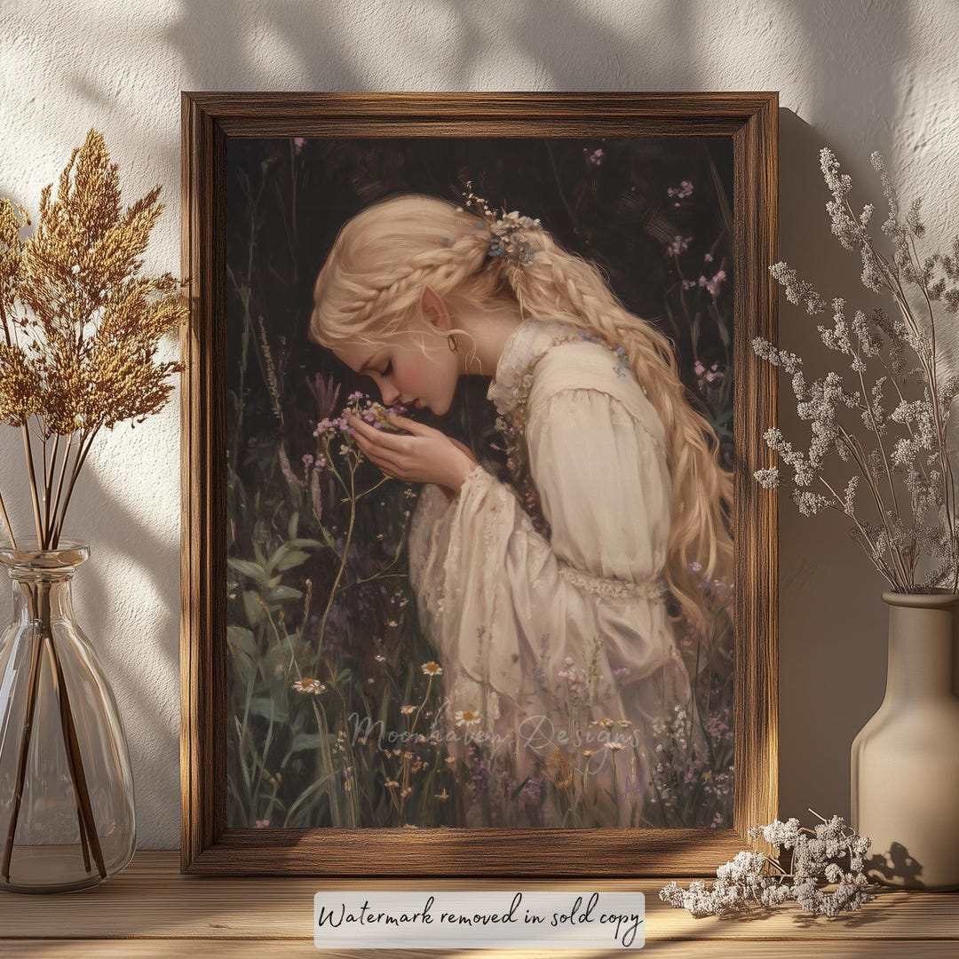 Cottagecore Fairy Elf Decor | Magical Fairytale Wall Art | Wildflower ...