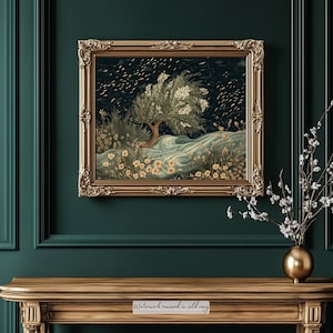 Willow in the Storm Print | Botanical Wall Art | Whimsical Nature Wall ...