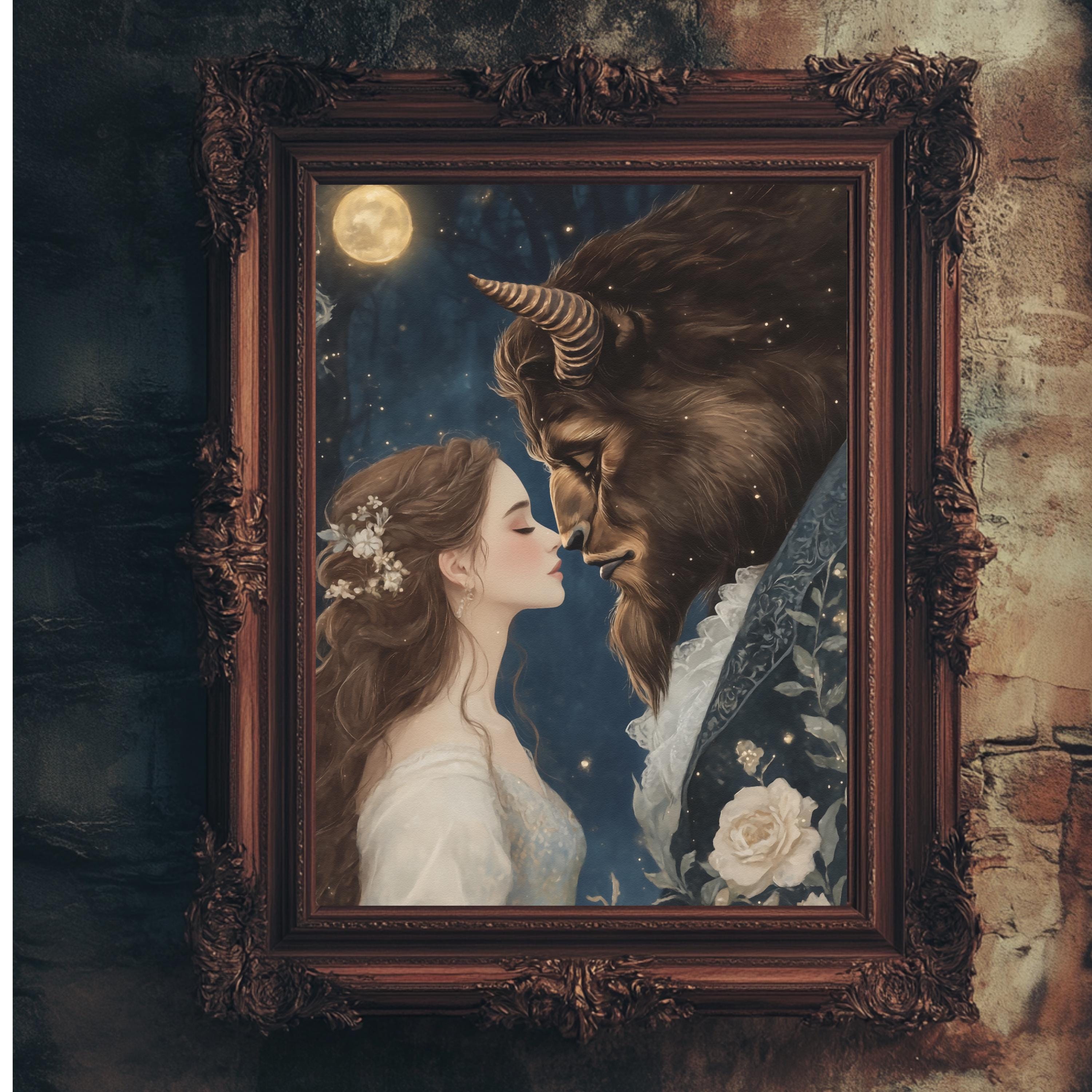 Beauty and the Beast Print | Bookish Gifts | Romantasy Wall Art ...