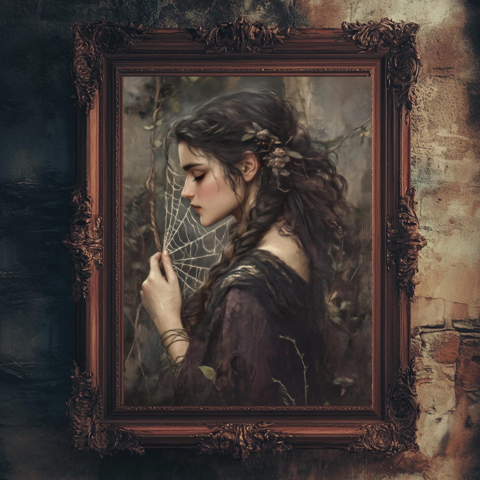 Greek Mythology Poster | Ancient Greece Painting | Antique Aracne ...