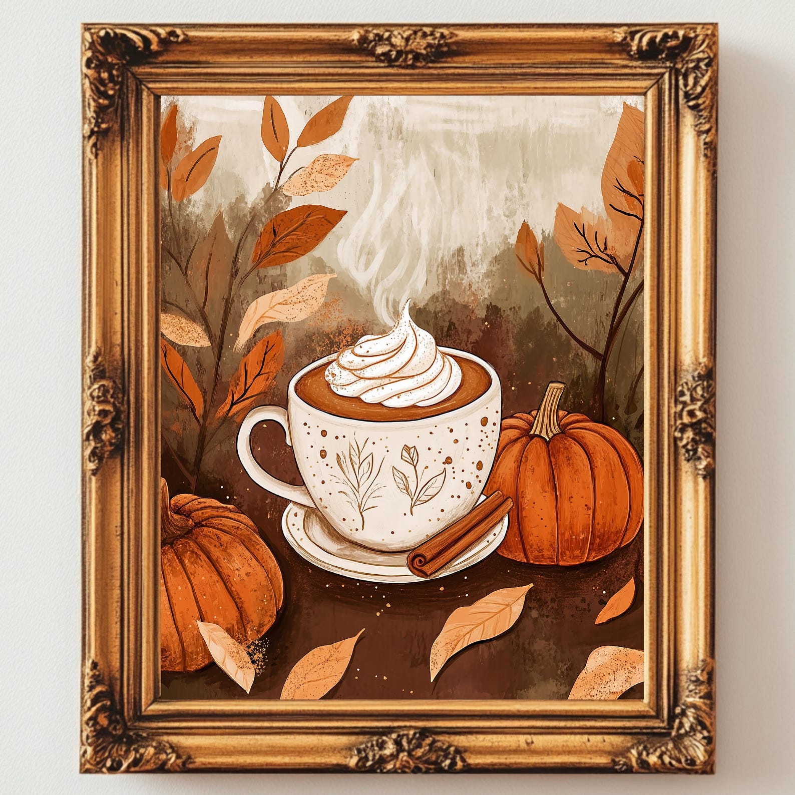 Boho Wall Art PSL | Digital Painting | Autumn Home Decor | Gallery Wall ...