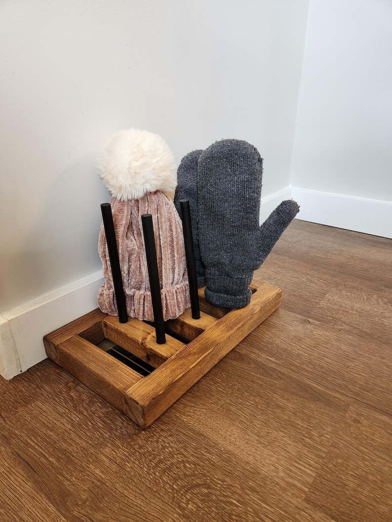 Mitten Rack Glove Dryer Over Vent Heated Mitten Holder Hat Rack Floor ...