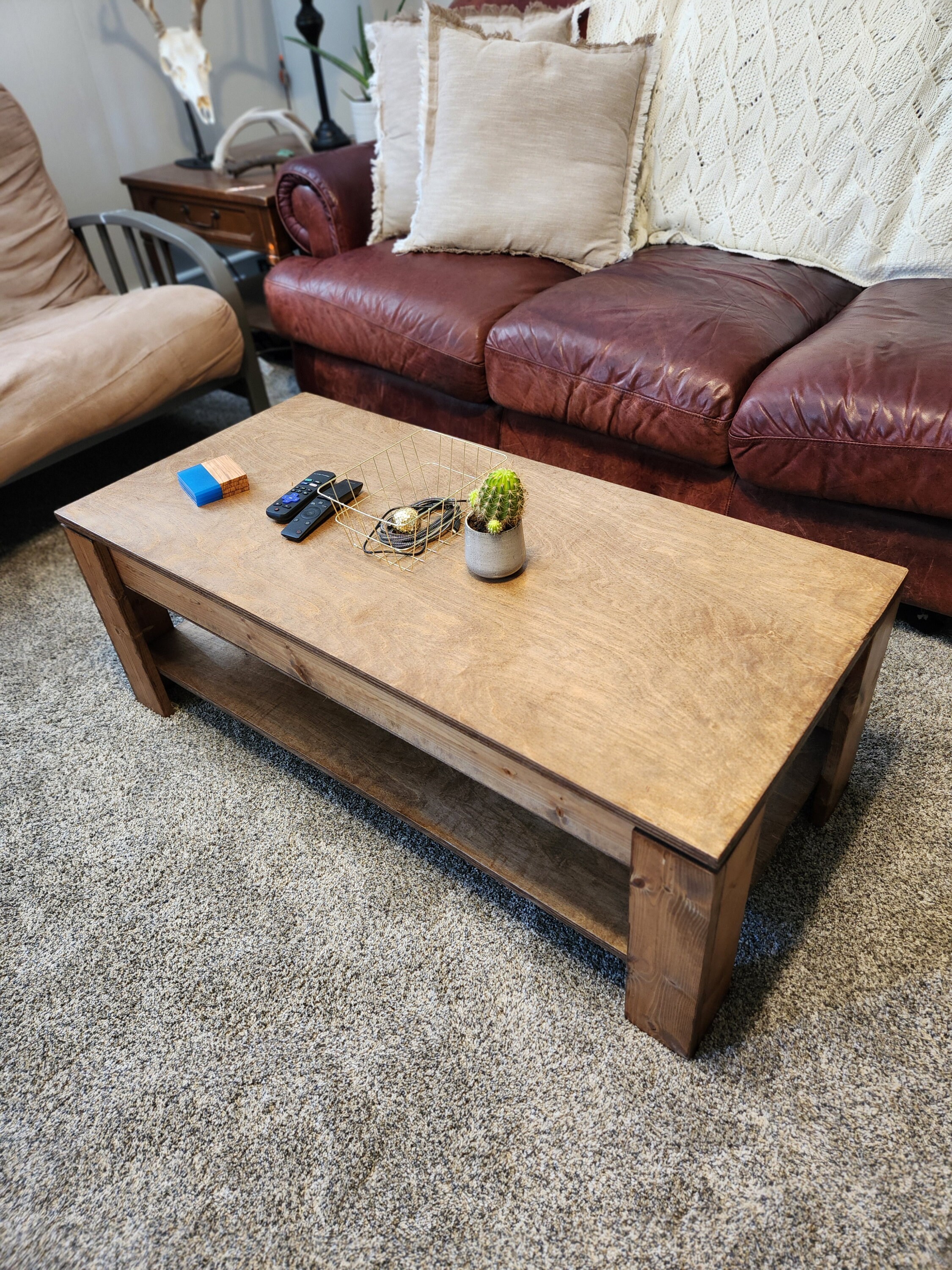 DIY Lift Top Coffee Table Plans Rustic Secret Storage Table Plans DIY ...