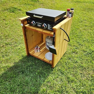 Blackstone Griddle Stand Build Plans DIY Grill Station Outdoor Kitchen ...