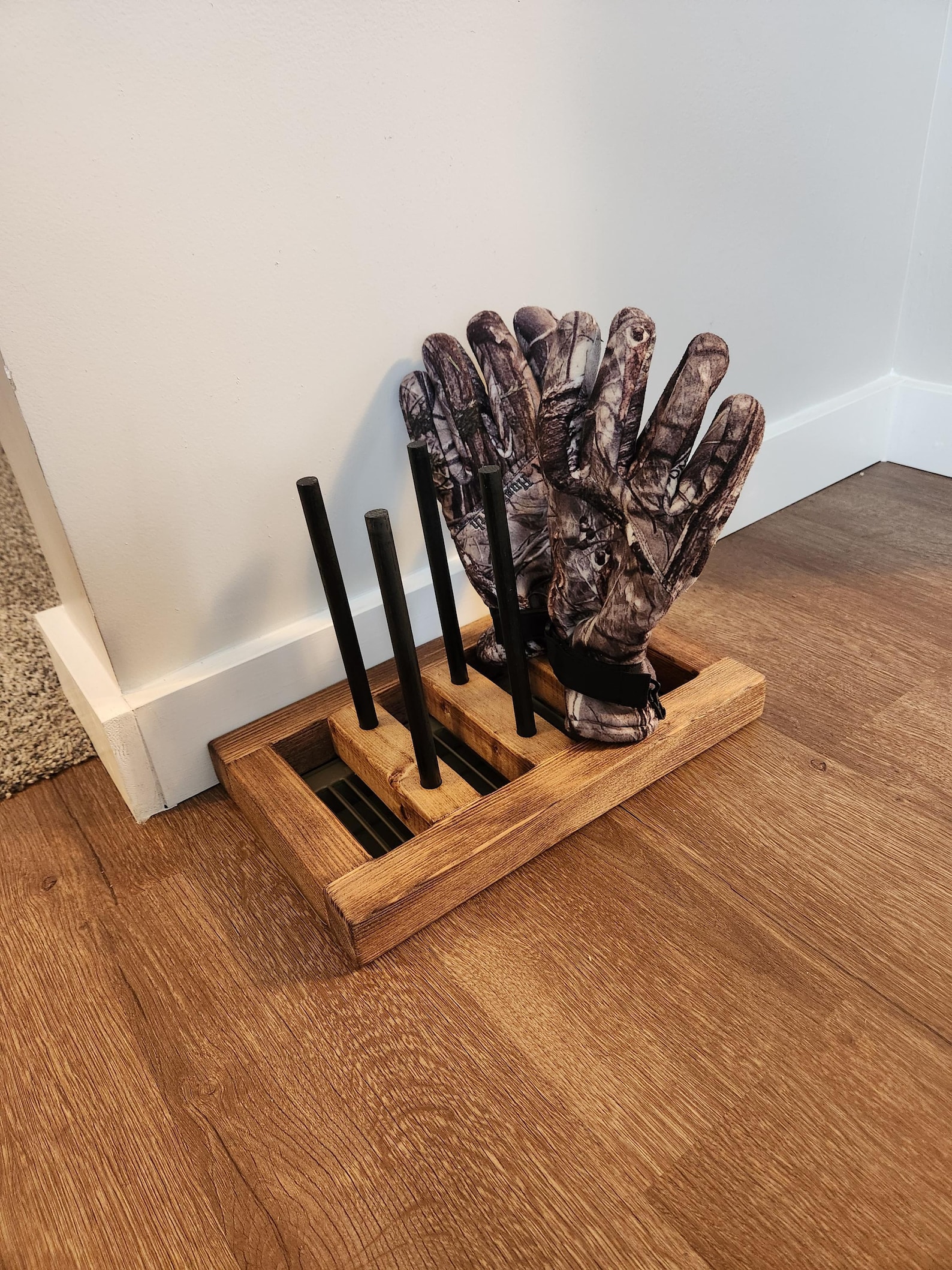 Mitten Rack Glove Dryer Over Vent Heated Mitten Holder Hat Rack Floor ...