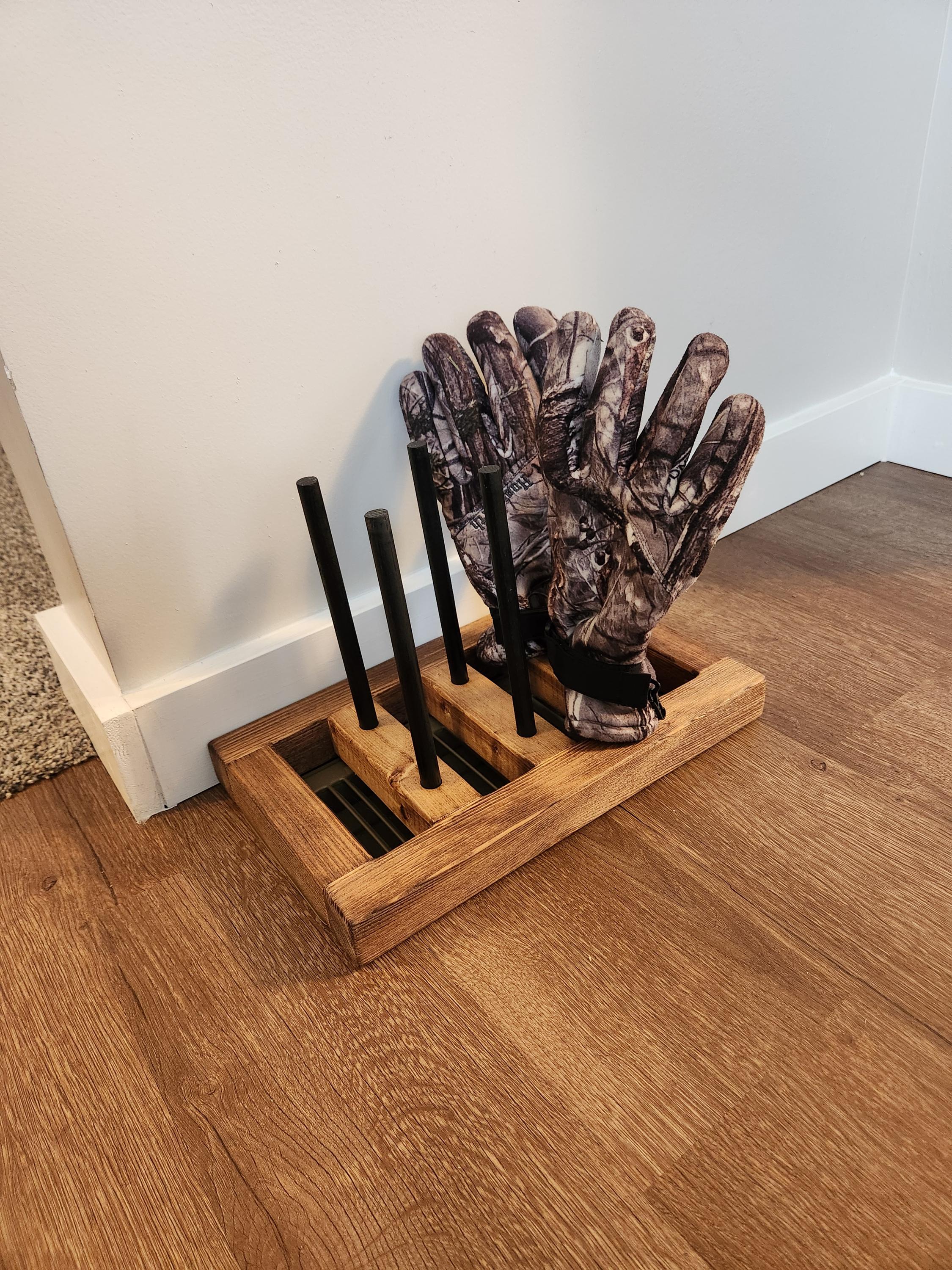 Mitten Rack Glove Dryer Over Vent Heated Mitten Holder Hat Rack Floor ...