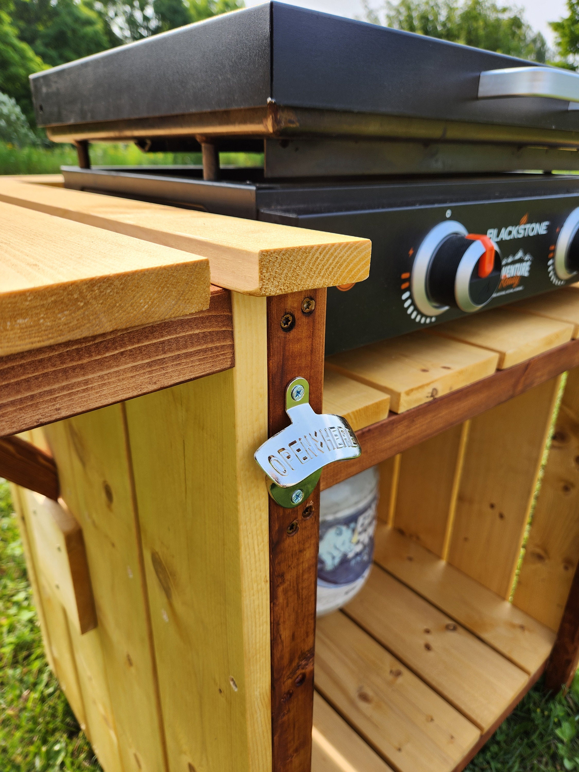 Griddle Stand Build Plans DIY Outdoor Kitchen Plans Blackstone Stand ...