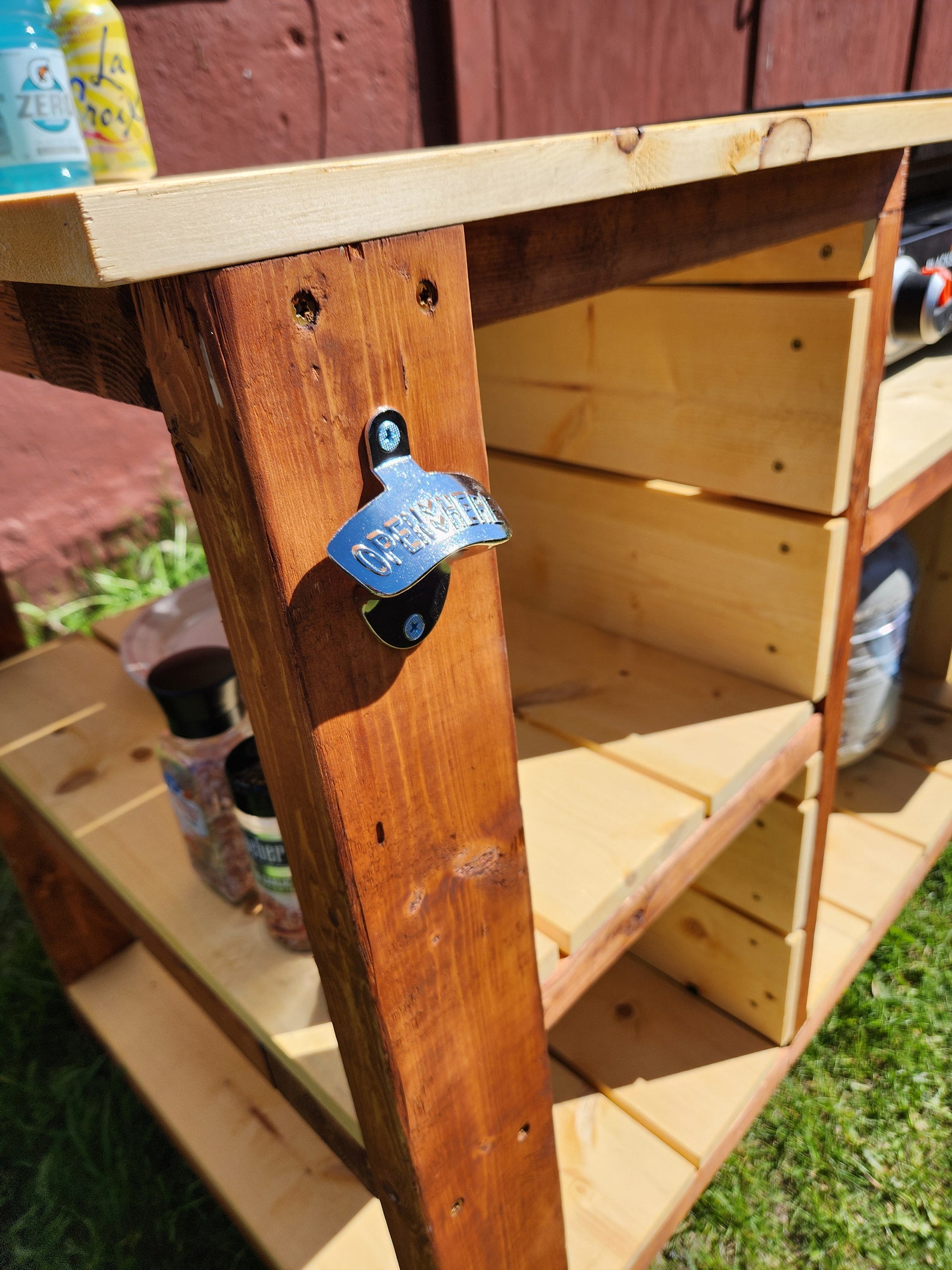 Griddle Stand Build Plans DIY Outdoor Furniture Plans Blackstone Stand ...