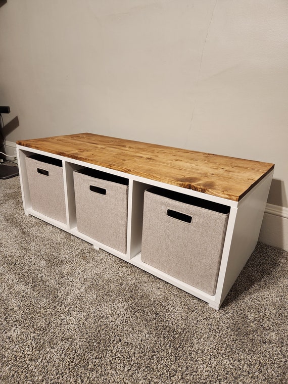 Diy cube storage bench store