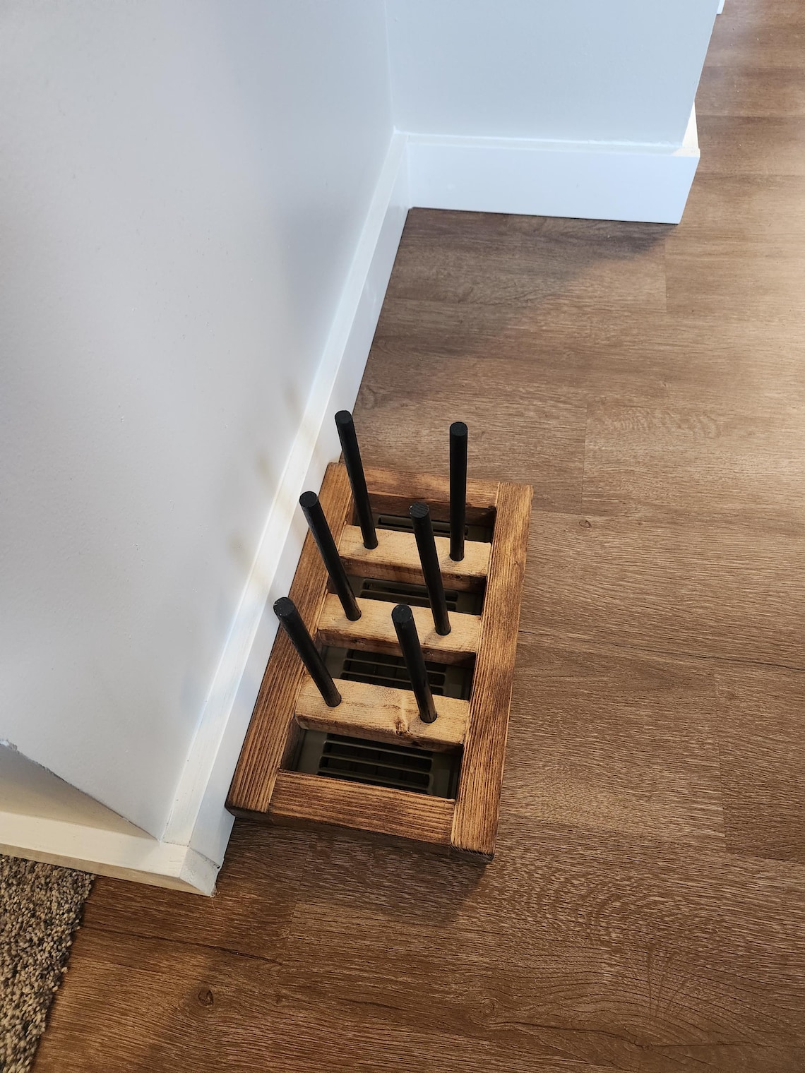 Mitten Rack Glove Dryer Over Vent Heated Mitten Holder Hat Rack Floor ...