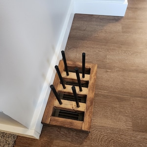 Mitten Rack Glove Dryer Over Vent Heated Mitten Holder Hat Rack Floor ...