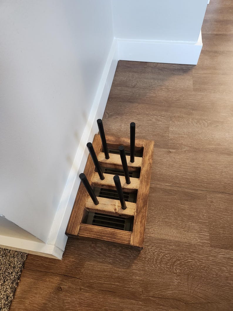 Mitten Rack Glove Dryer Over Vent Heated Mitten Holder Hat Rack Floor ...