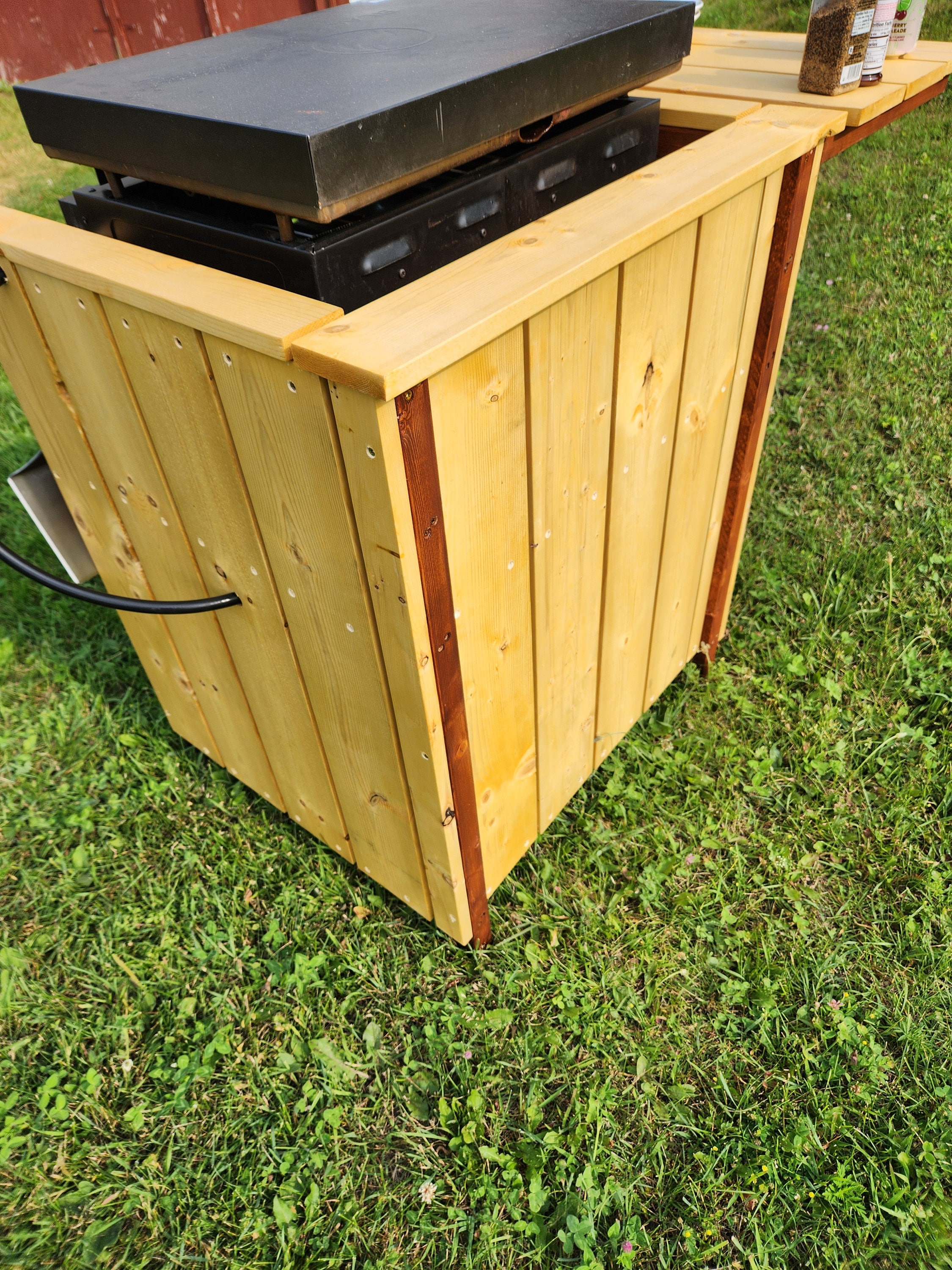 Griddle Stand Build Plans DIY Outdoor Kitchen Plans Blackstone Stand ...